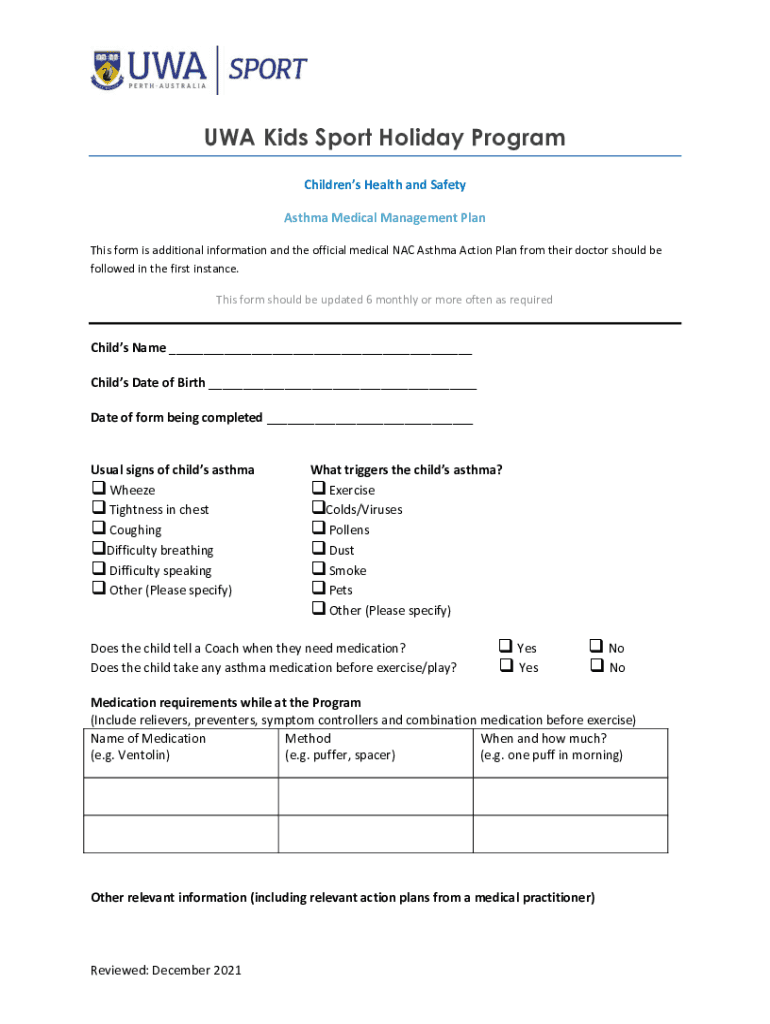 Fillable Online Asthma action plan.pdf - All For Kids Pediatric Clinic ...
