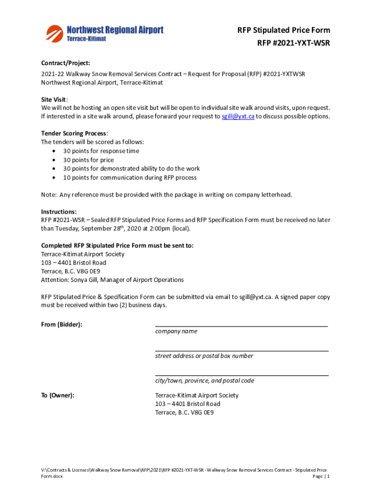 Fillable Online Request for Proposal (RFP) - AcqNotesRequest for ...