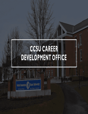 Fillable Online Central Connecticut State UniversityCareer Development ...