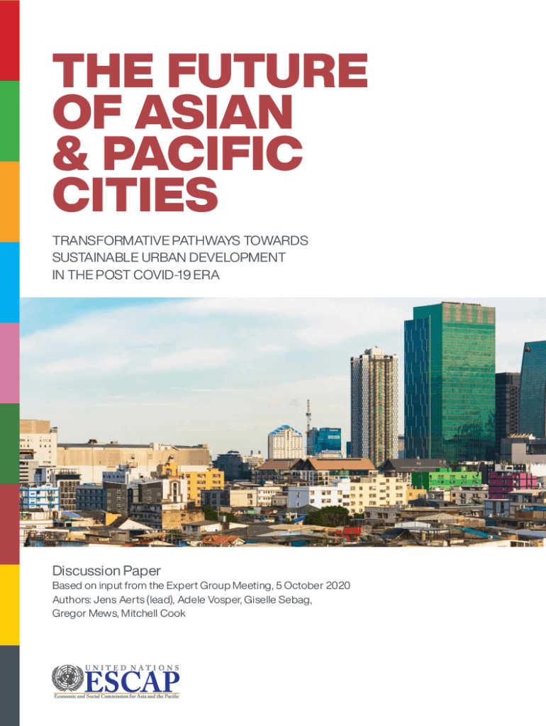 Fillable Online THE FUTURE OF ASIAN & PACIFIC CITIES - ESCAP Fax Email ...