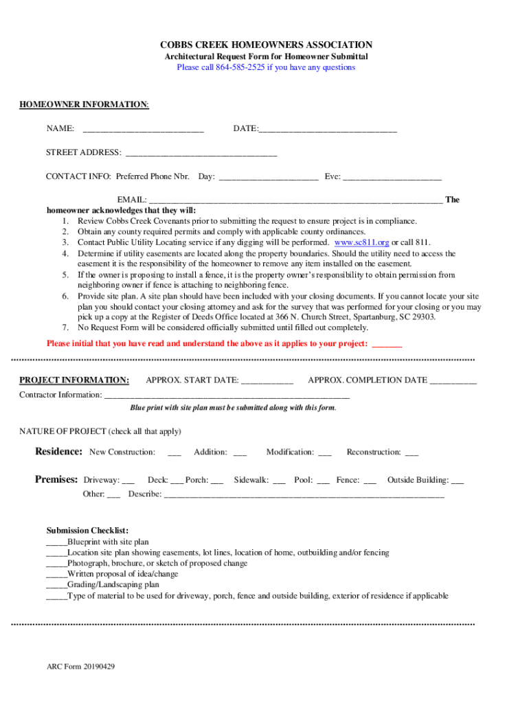 Fillable Online 2019 Cool Water Arch Request Form5.10.19 Fax Email Print - pdfFiller