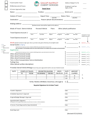 Fillable Online Fillable Travel Form Revised 07132022 Fax Email Print ...