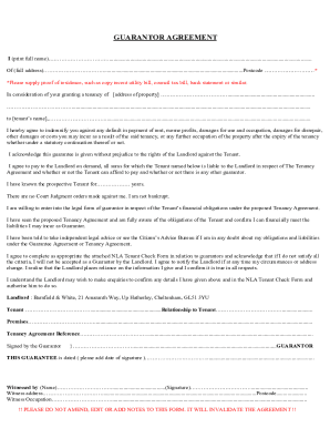 Fillable Online Guarantor Agreement: Definition & Sample - ContractsCounsel Fax Email Print ...