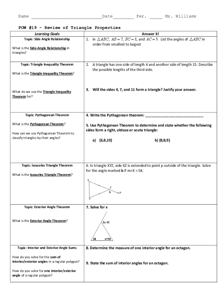 Fillable Online Big Ideas Math Geometry Answers Chapter 5 Congruent ...