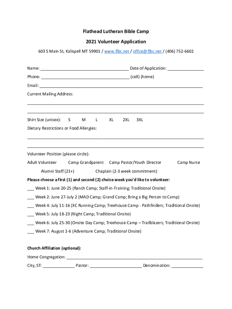 Fillable Online flathead-lutheran-bible-camp.square.siteHomeFlathead ...