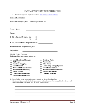 Fillable Online 11+ Capital Investment Plan Templates in PDFDOC91+ FREE ...