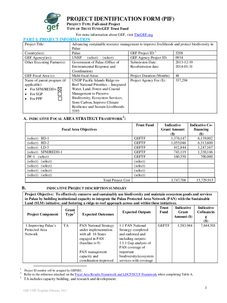 Fillable Online library.sprep.org content project-identificationProject ...