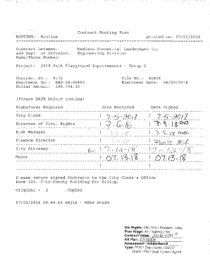Fillable Online Fillable Contract Routing Form: Printable Contract ...