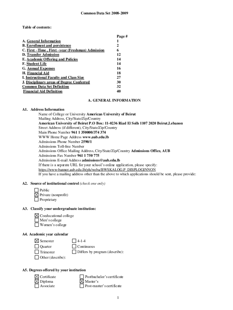 Fillable Online Common Data SetInstitutional Research, Data and ... Fillable Online Common Data SetInstitutional Research, Data and ...