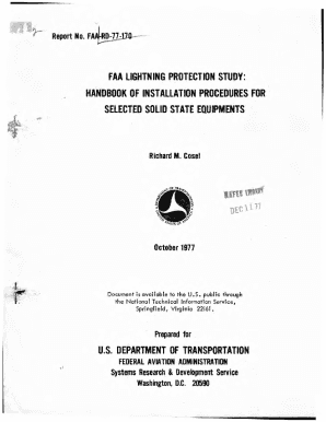 Fillable Online FAA Lightning Protection Study: Handbook of ...