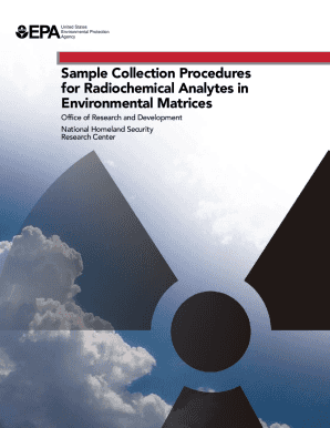 Fillable Online cfpub epa Sample Collection Procedures for ...