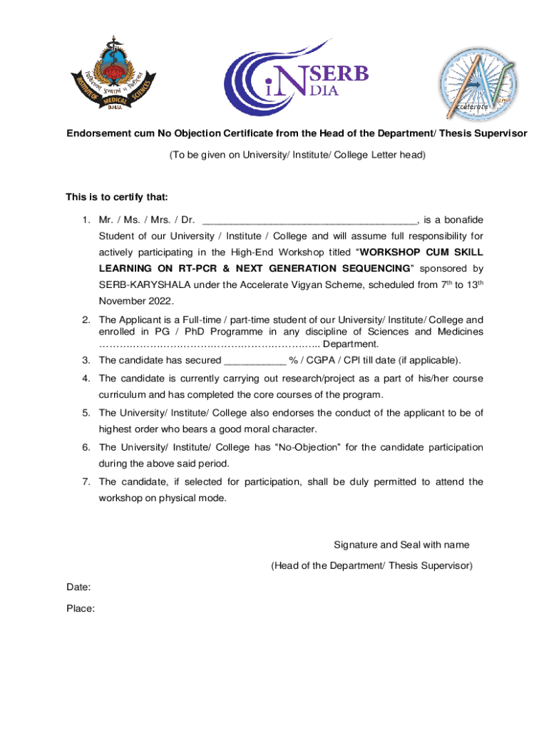 Fillable Online semioffice.comrequest-lettersletter-for-nocLetter for ...