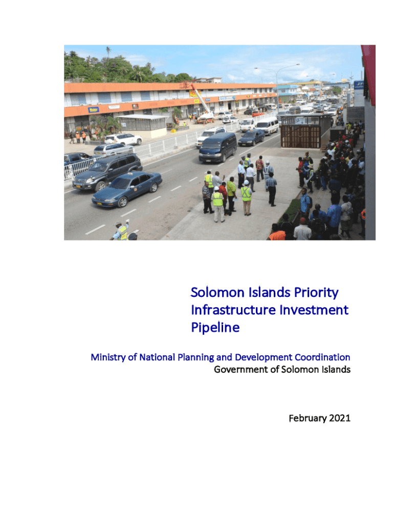 Fillable Online Solomon Islands Priority Infrastructure Investment ...