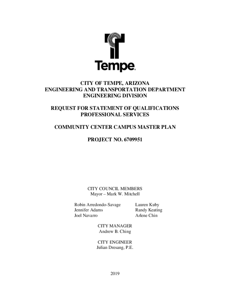 Fillable Online COMMUNITY CENTER CAMPUS MASTER PLAN Fax Email Print ...