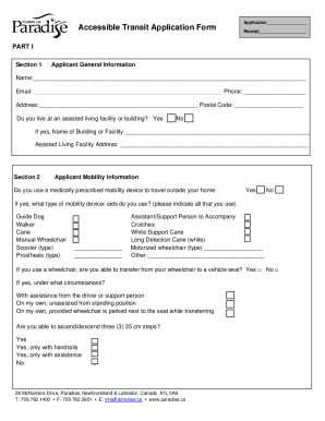 Fillable Online Accessible Transit Application Form Fax Email Print ...