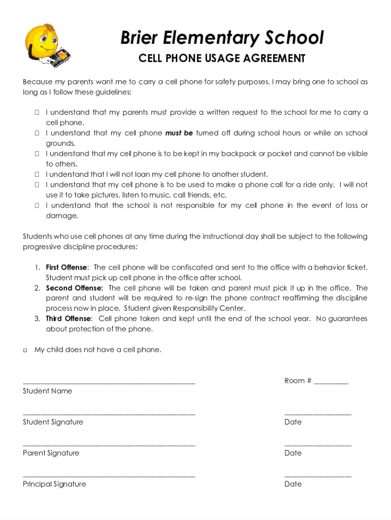 Fillable Online Cell Phone Contracts for KidsUnderstoodA Sample Cell ...