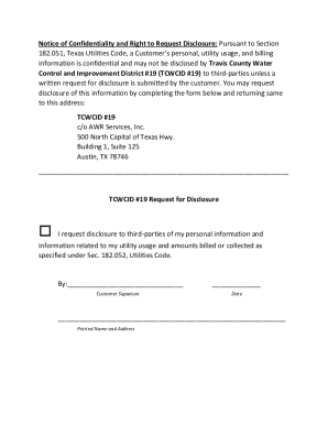 Fillable Online Notice of Confidentiality and Right to Request ...