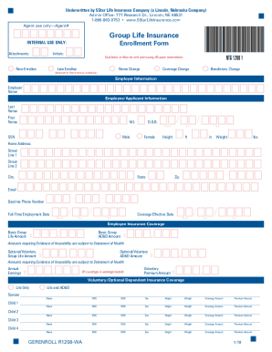 Fillable Online ssli.orgNational Guard State Sponsored Life Insurance ...