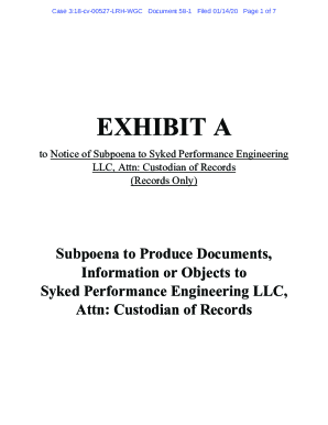 Fillable Online Exhibit Cover Page Fax Email Print - pdfFiller