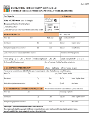 Fillable Online Home and Community-Based Services (HCBS) Waivers ...