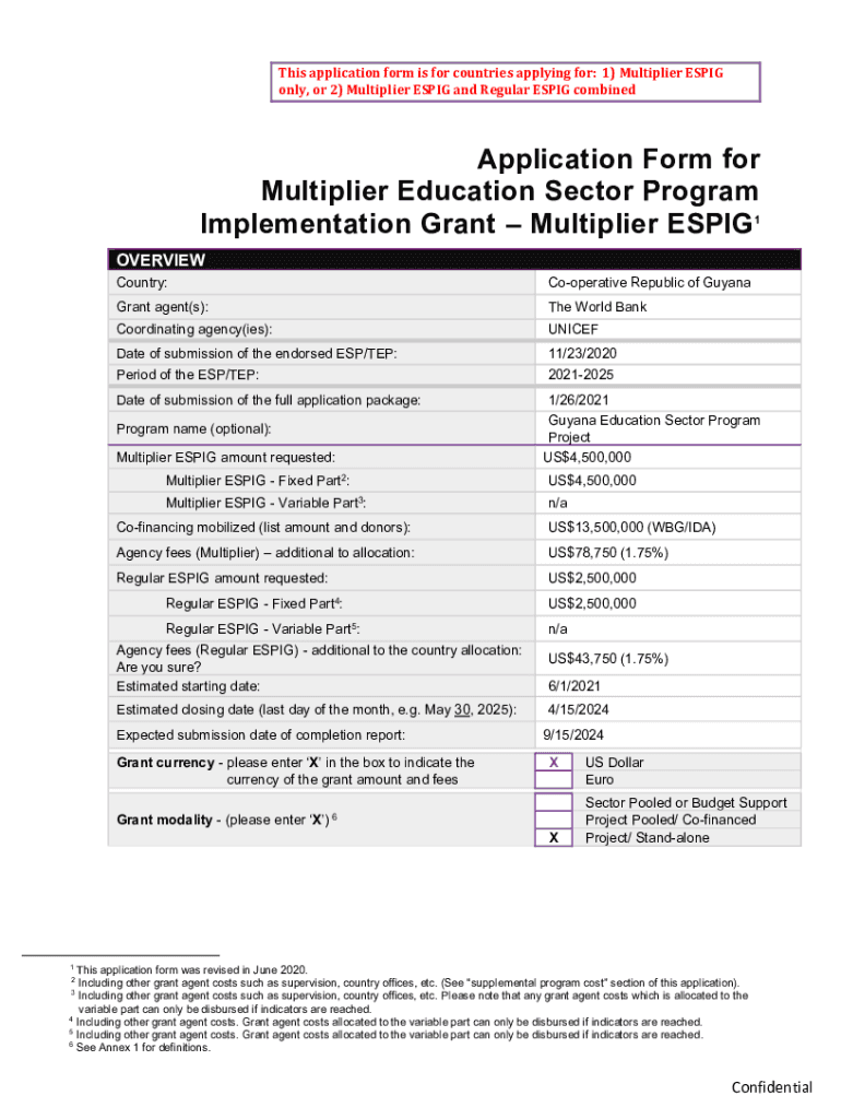 Fillable Online This application form is for countries applying for: 1 ...