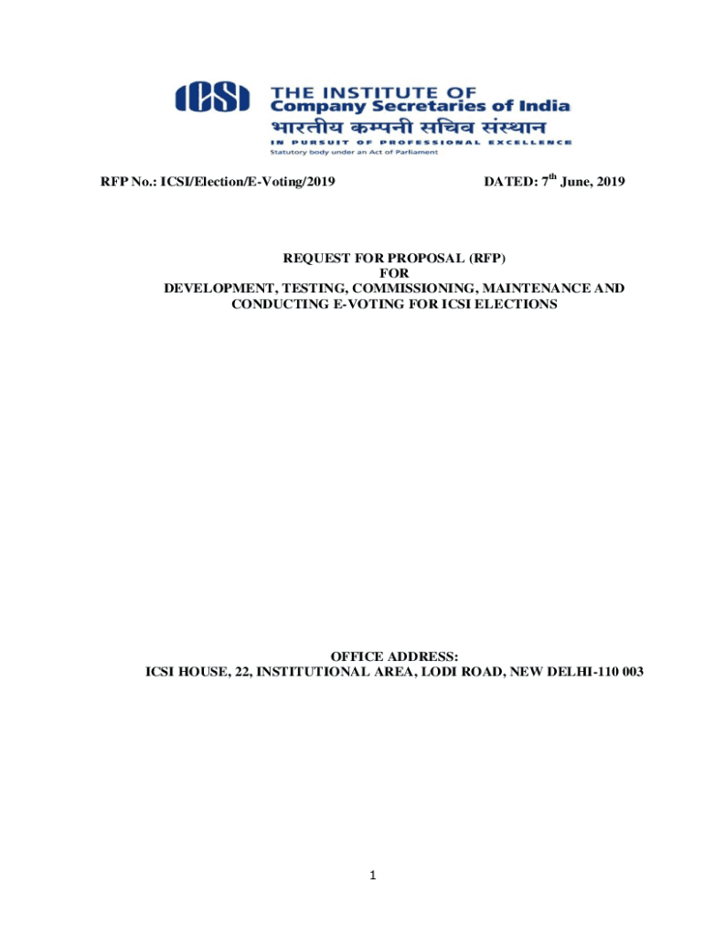 Fillable Online elearning.icsi.edu media webmodulesREQUEST FOR PROPOSAL ...