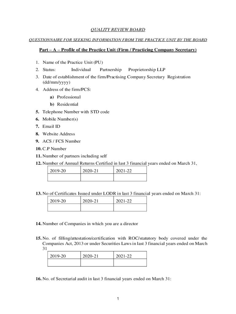 Fillable Online 4+ Board Evaluation Questionnaire Templates in PDF Fax ...