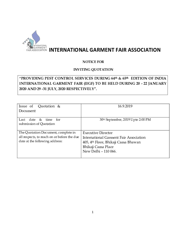 Fillable Online procurement-notices.undp.orgviewfileREQUEST FOR QUOTATION (RFQ) (Pest Control ...