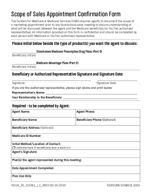 Fillable Online mproducer.anthem.commedicaredocsScope of Sales ...