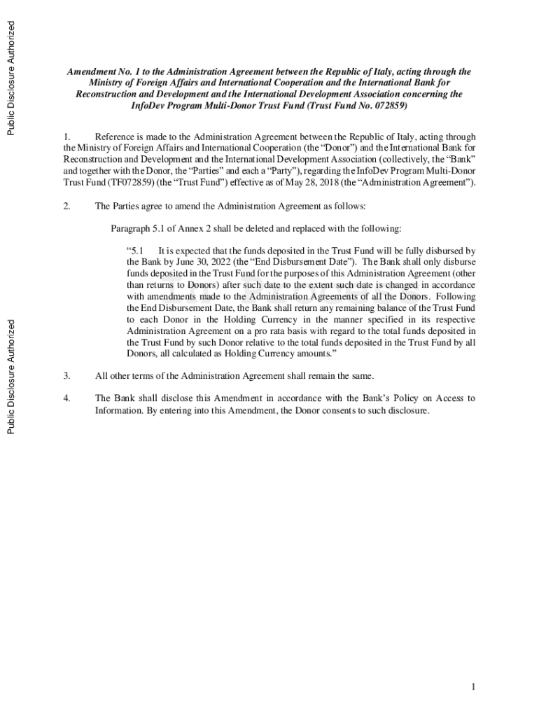 Fillable Online In Process - World Bank Documents Fax Email Print ...