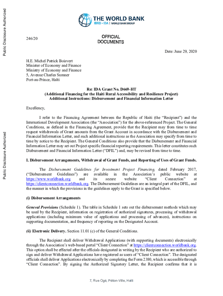 Fillable Online 246/20 - World Bank Documents Fax Email Print - pdfFiller