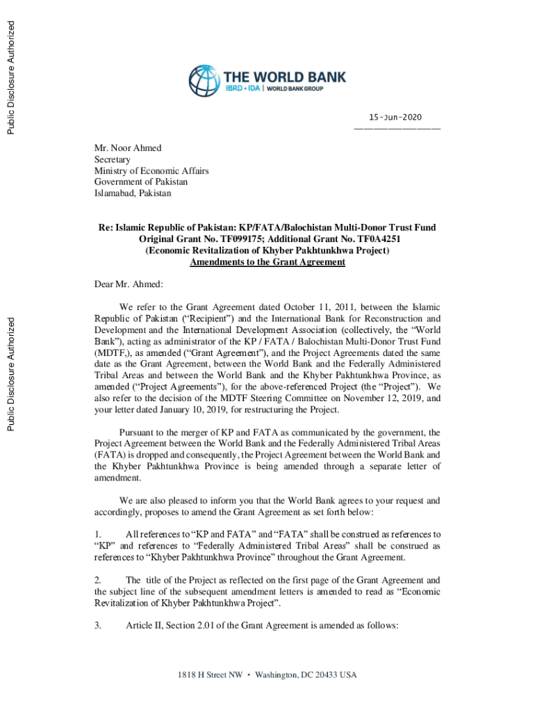 Fillable Online Official-Documents-Amendments-to-the-Grant-Agreement ...