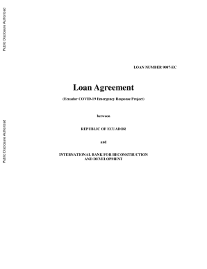 Fillable Online documents.worldbank.org en publicationOfficial Documents- Loan Agreement for ...