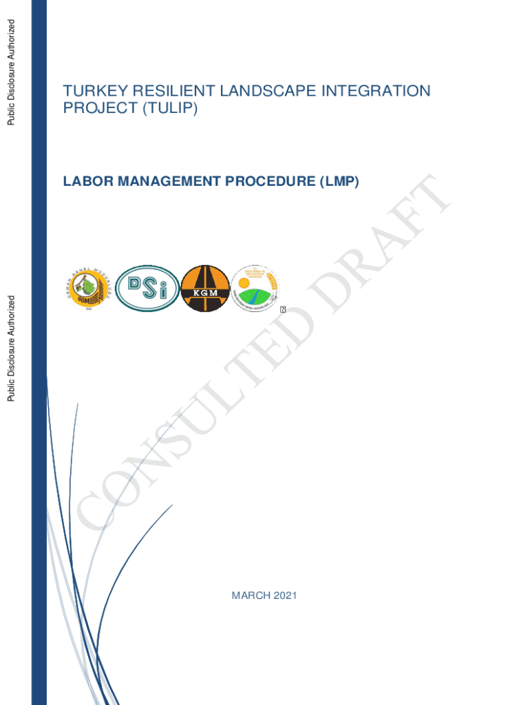 Fillable Online Turkey Resilient Landscape Integration Project (TULIP) Fax Email Print - pdfFiller