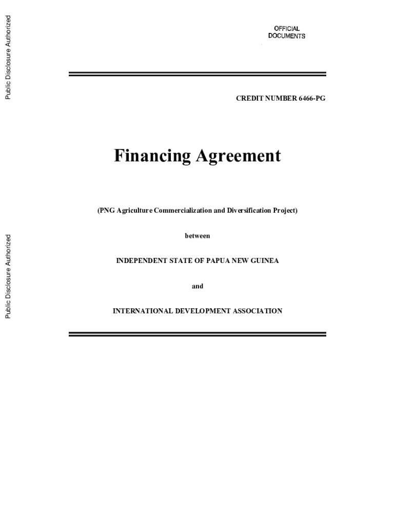 Fillable Online documents1.worldbank.org curated enPublic Disclosure Authorized Financing ...