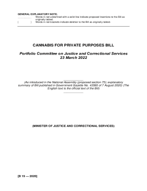 Fillable Online GENERAL EXPLANATORY NOTE: Words underlined with a solid ...