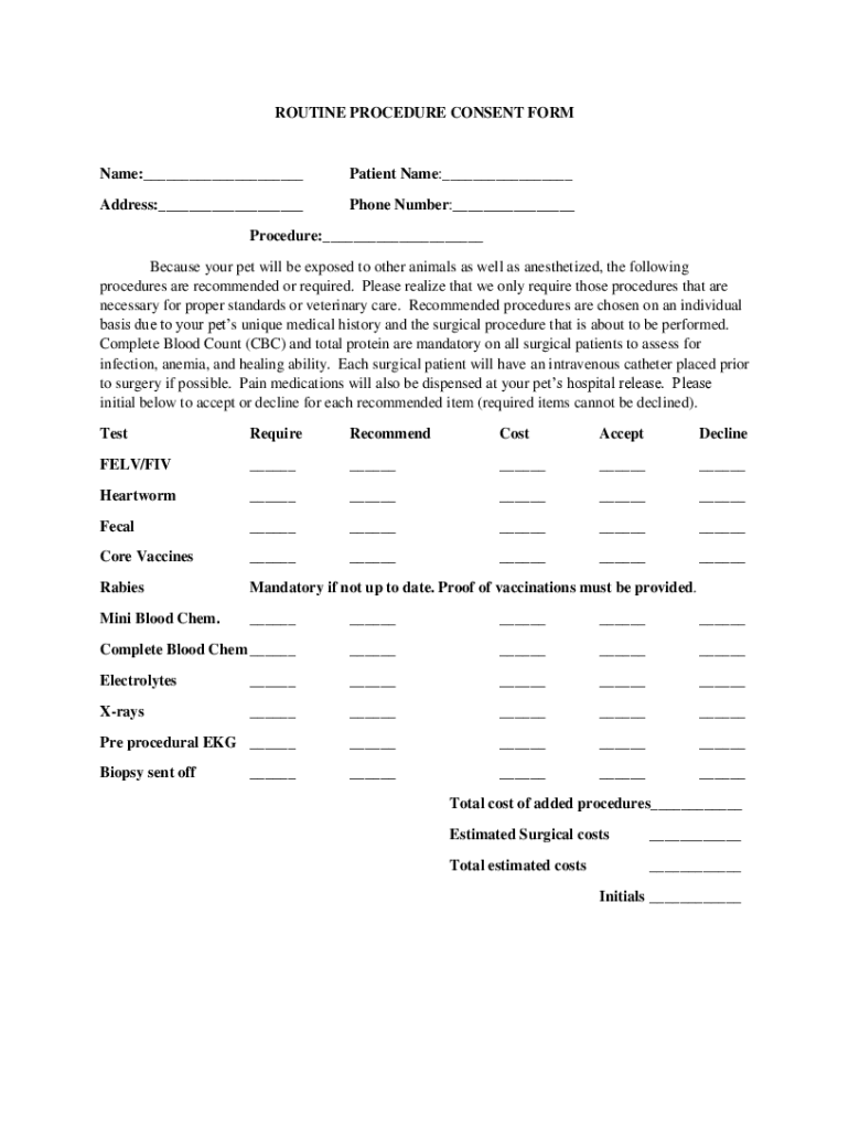 Fillable Online Procedure Consent Form TemplateJotformInformed Consent ...
