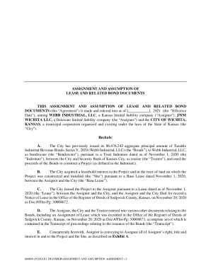 Fillable Online Assignment And Assumption Of Lease: Definition & Sample ...