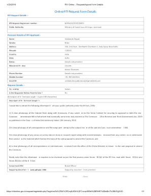 Fillable Online RTI Request Details :RTI Request Registraon number Fax ...