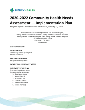 Fillable Online odh ohio 2019 MH Cincinnati Implementation Plan Final 4.29.2020For Marketing ...