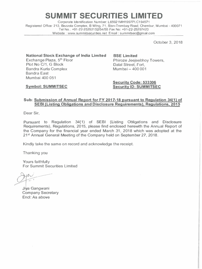 Fillable Online d.pdf - SUMMIT SECURITIES LIMITED Corporate ...