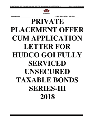 Fillable Online Private Placement Offer Letter (Form PAS-4) - Black N White Fax Email Print ...