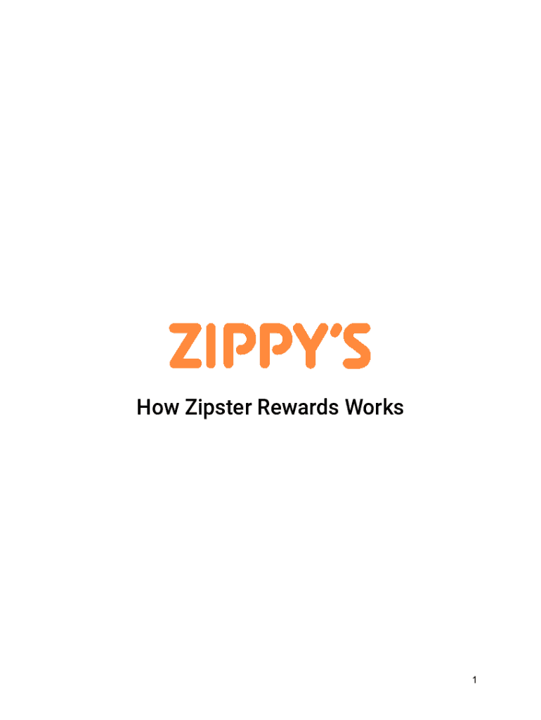 Fillable Online ZIPSTER REWARDSTERMS AND CONDITIONS - Zippy's Restaurants Fax Email Print ...