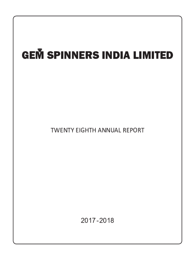 Fillable Online GEM SPINNERS INDIA LIMITED - Company, directors and ...