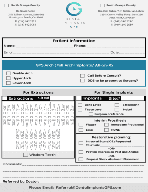 Fillable Online GPS Referral Form Fax Email Print - pdfFiller