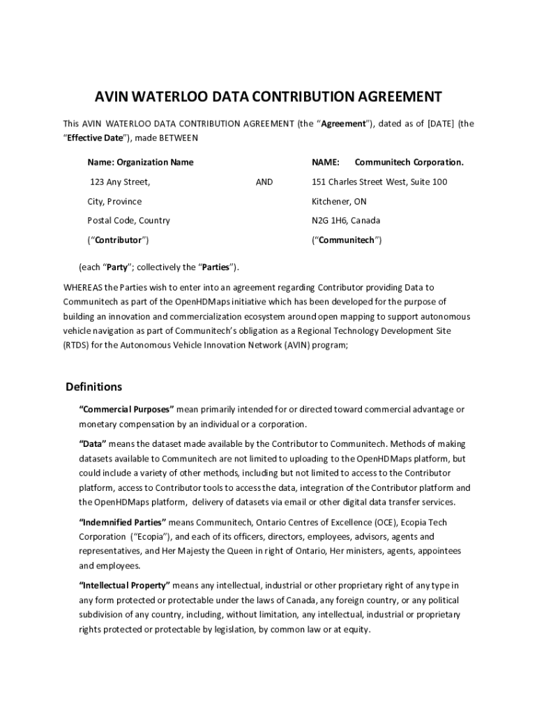 Fillable Online uploads-ssl.webflow.com5b42ca4220a14a3f61aeff1fAVIN WATERLOO DATA CONTRIBUTION ...