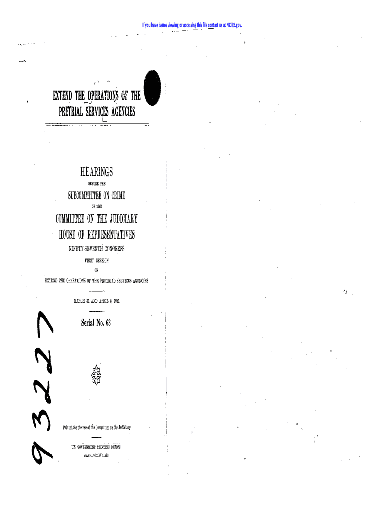 Fillable Online PRETRIAL SERVIC AGENCIES Fax Email Print - pdfFiller