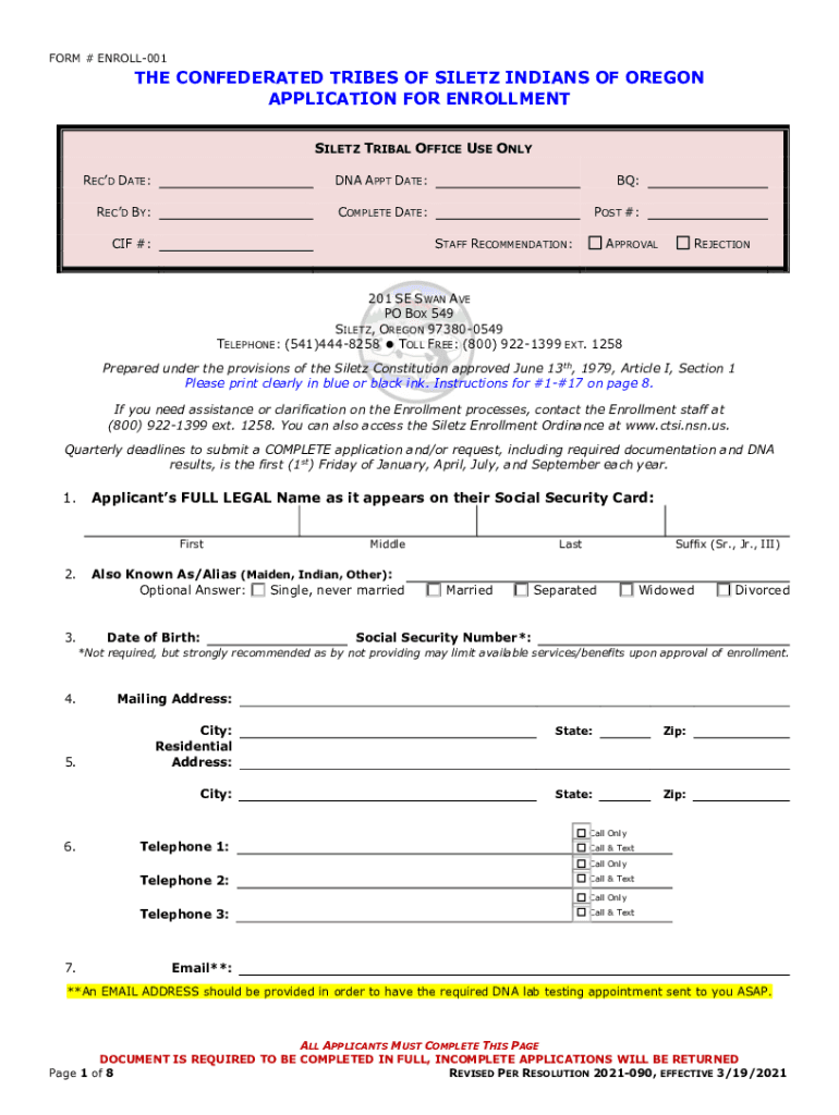 Fillable Online State of Oregon: Blue Book - Confederated Tribes of ...