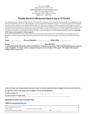 Fillable Online Phyllis Hartrich Memorial Award. Phyllis Hartrich ...