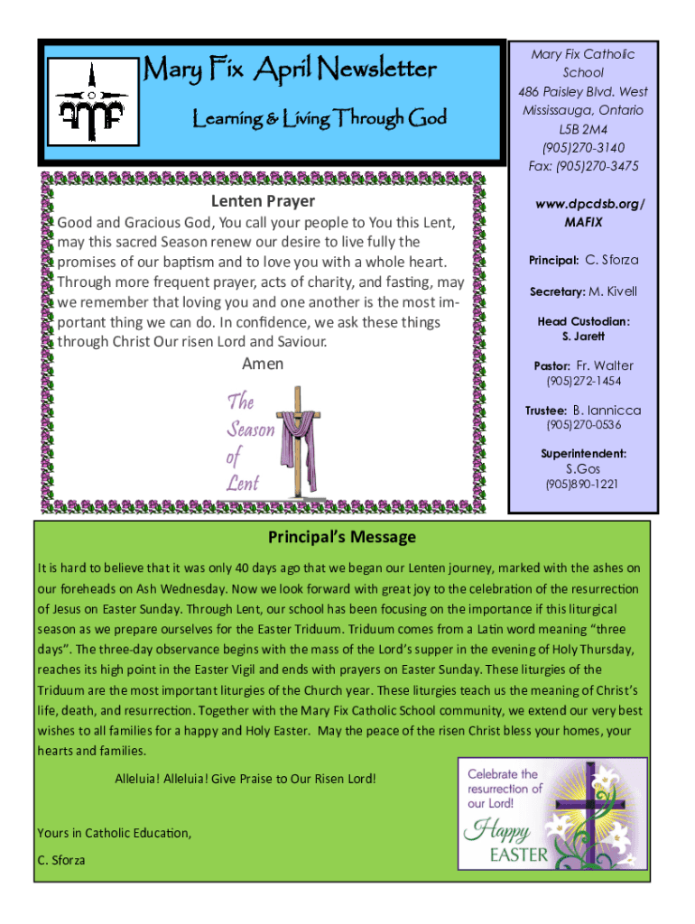 Fillable Online www3.dpcdsb.orgMAFIXour-faithDufferin-Peel Catholic ...